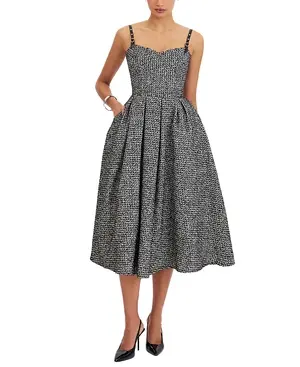 Black Backless Midi Dresses