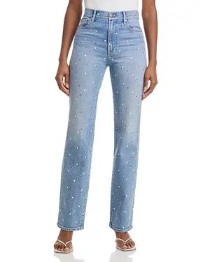 Veronica Beard Dylan High-rise Straight Jeans - Amethyst Forest