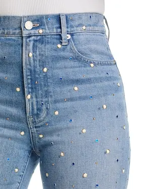 Veronica Beard Dylan High-rise Straight Jeans - Amethyst Forest