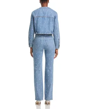 Veronica Beard Dylan High-rise Straight Jeans - Amethyst Forest