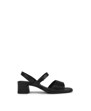 Camper Katie Leather Two-strap Sandal - Black