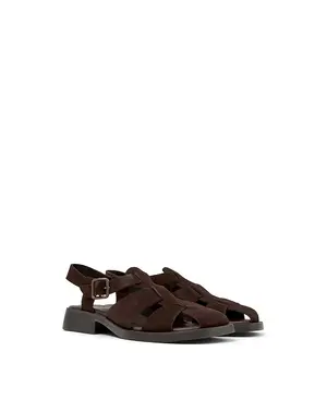 Camper Dana Leather Fisherman Sandal - Brown