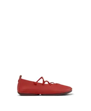 Camper Right Nina Leather Ballerinas - Red