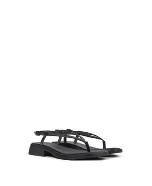 Camper Dana Leather Sandals - Black