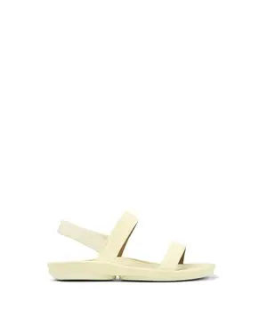 Camper Right Isla Leather 2-strap Sandal - Yellow