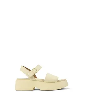 Camper Tasha Leather Strap Sandal - Yellow