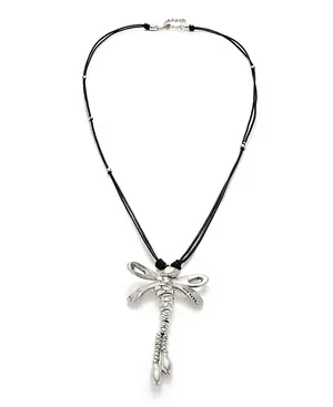 UNODE50 Dragonfly Pendant Necklace - Silver