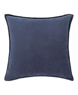 SURYA Cotton Velvet Decorative Pillow - Grey
