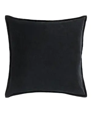 SURYA Cotton Velvet Decorative Pillow Black