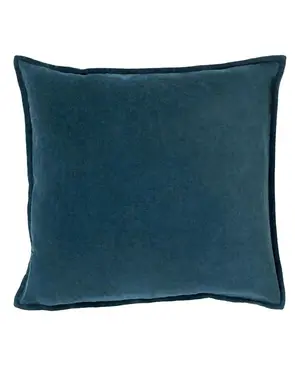 SURYA Cotton Velvet Decorative Pillow - Deep Teal