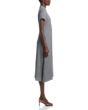 Theory Short Sleeve Shirt Dress - Ink Blue