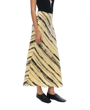 NOCTURNE Printed Midi Skirt