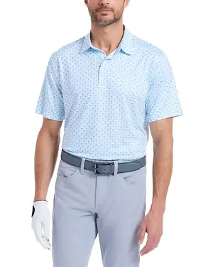 Robert Graham Links & Drinks Short Sleeve Knit Polo Shirt
