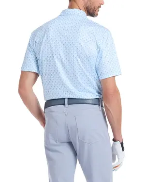 Robert Graham Links & Drinks Short Sleeve Knit Polo Shirt