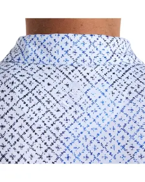 Robert Graham Dalby Short Sleeve Knit Polo Shirt