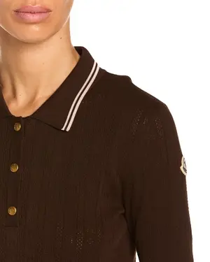 Moncler Short Sleeve Polo - Cognac