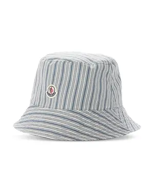 Moncler Logo Bucket Hat - Dark Blue