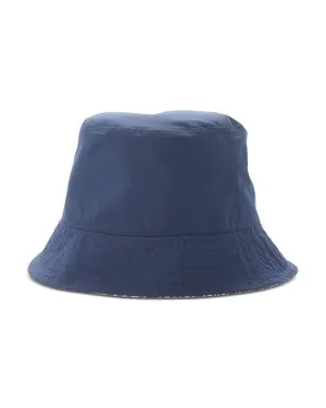 Moncler Logo Bucket Hat - Dark Blue