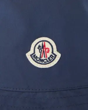 Moncler Logo Bucket Hat - Dark Blue