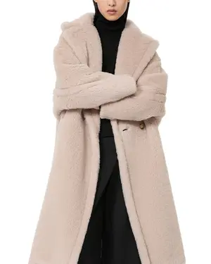 Max Mara Alpaca, Wool & Silk Teddy Coat