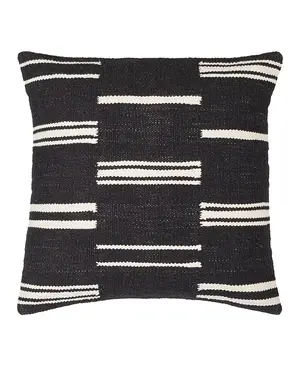 SURYA Carlton Decorative Pillow - Black/off-white
