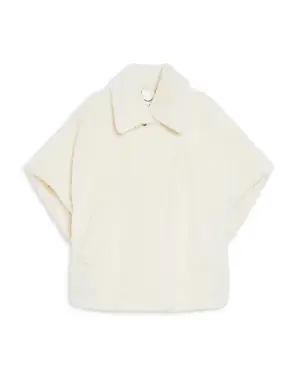 Max Mara Tebe1 Faux Fur Poncho Jacket