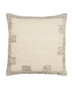 SURYA Deccan Traps Decorative Pillow - Ivory/brown