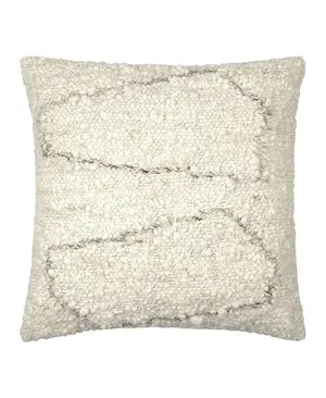 SURYA Jagged Decorative Pillow - Cream