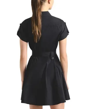 Derek Lam 10 Crosby Azora Poplin Shirt Dress - Black
