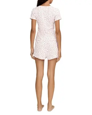 PETITE PLUME Pointelle Knit Shorts - Pink