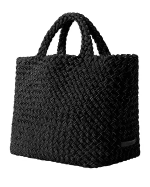 NAGHEDI St. Barths Medium Double Weave Tote - Jet