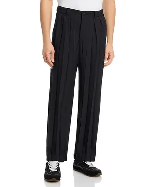 Issey Miyake Edge Ensemble Pleated Pants - Black
