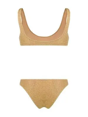 Oseree Metallic Lurex Bikini Set