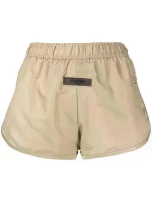 Fear Of God Logo-patch Track Shorts - Green