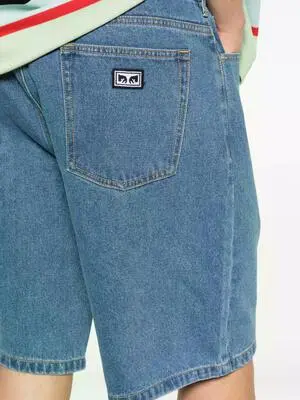 Obey Logo-embroidered Shorts