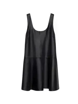 STAND STUDIO Thalia A-line Leather Mini Dress