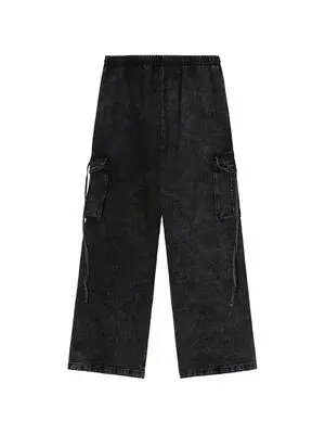 MINI CREAM Drawstring-waist Cargo Jeans