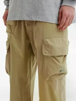 FINGERCROXX Drawstring-waist Cargo Trousers - Neutrals