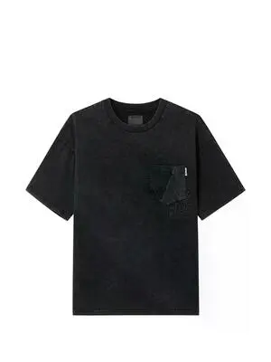 MUSIUM DIV. Patchwork-pocket T-shirt - Black