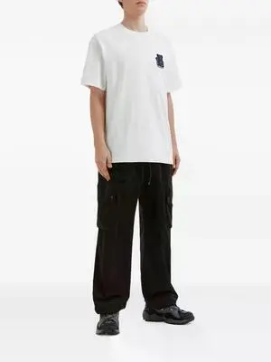 FINGERCROXX Logo-patch Cargo Pants - Black