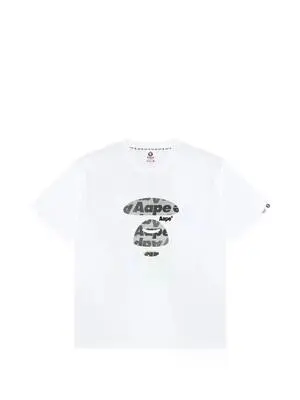 AAPE BY *A BATHING APE Logo Print T-shirt - White