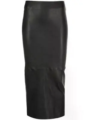 Sprwmn Leather Pencil Skirt