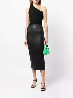 Sprwmn Leather Pencil Skirt