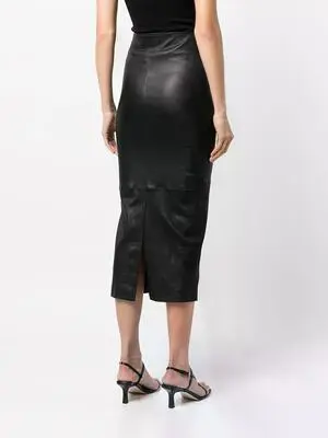 Sprwmn Leather Pencil Skirt