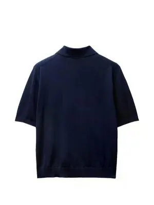 Versace Embroidered Wool Knit Shirt