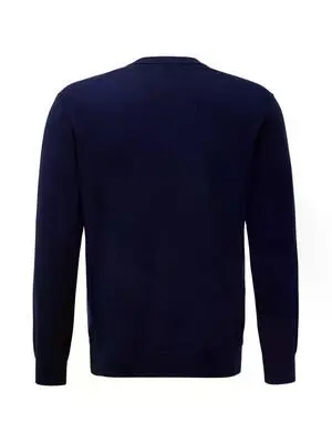 BALLANTYNE Argyle Intarsia V-neck Sweater