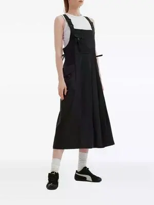 MUSIUM DIV. Pleated Midi Dress - Black