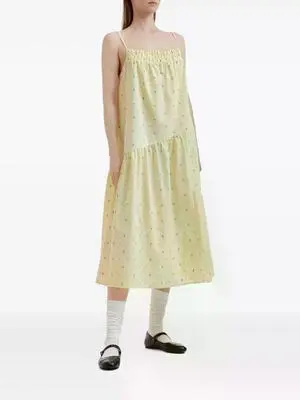 TOUT A COUP Ruffled Midi Dress