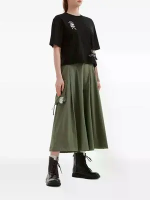 MUSIUM DIV. Belted Wide-leg Layered Trousers