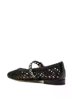 EVALUNA Buckle-fastening Flat Pumps - Black